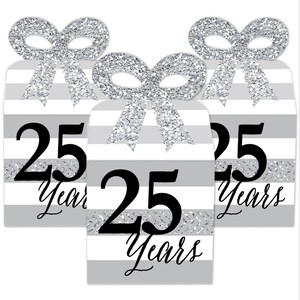 We Still Do - 25th Wedding Anniversary - Square Favor Gift Boxes ...