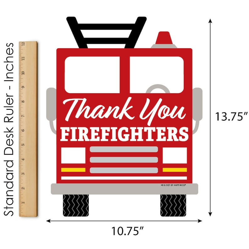 Thank You Firefighters Outdoor Lawn Sign First Responders | Etsy