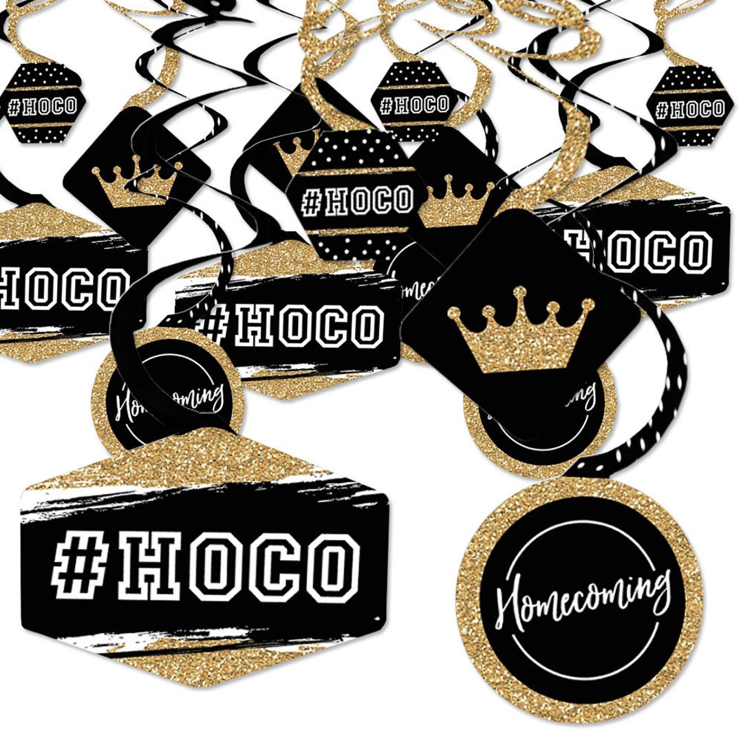 HOCO Dance Homecoming Hanging Decor Party Decoration Swirls Set of 40 ...