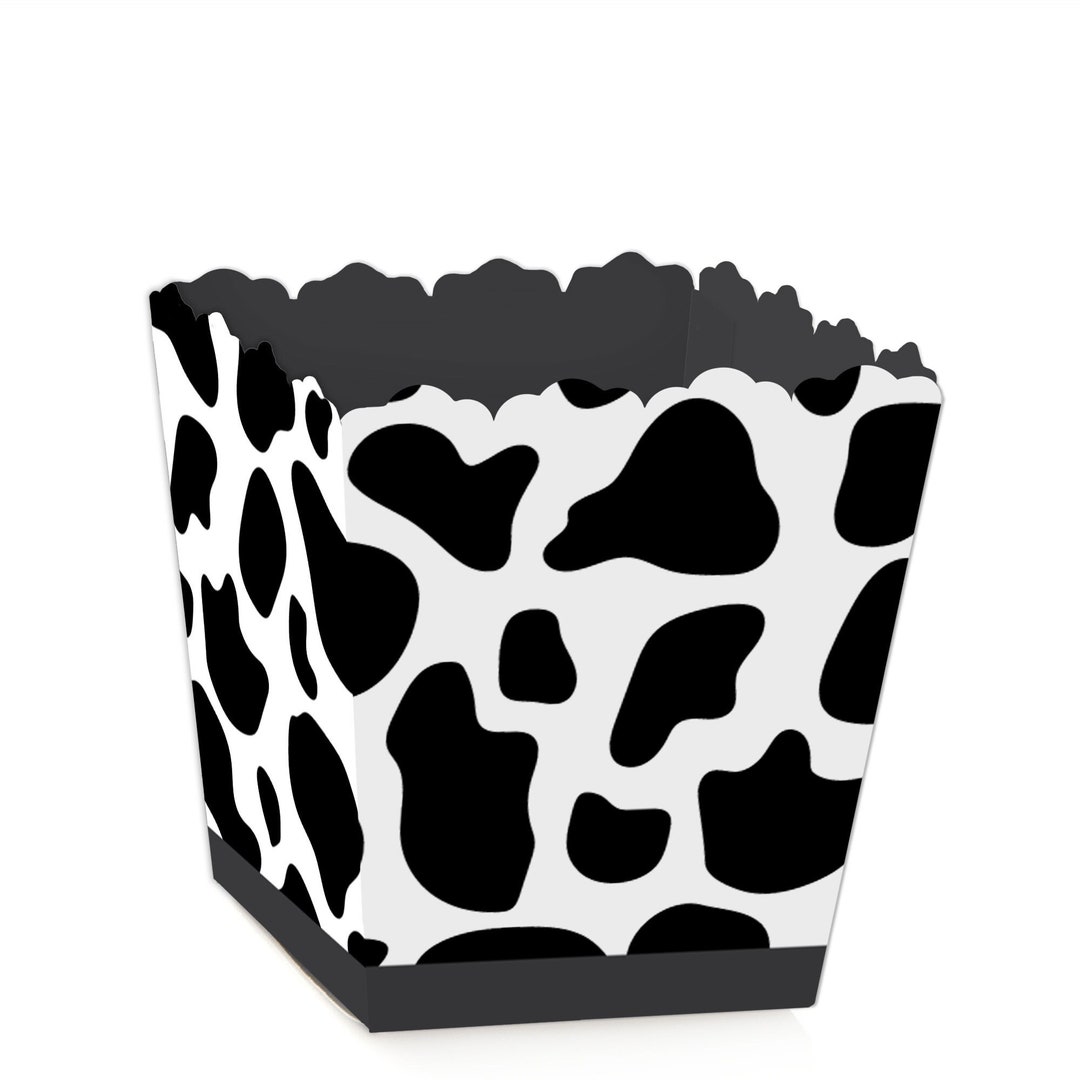 Cow Print - Party Mini Favor Boxes - Farm Animal Party Treat Candy ...