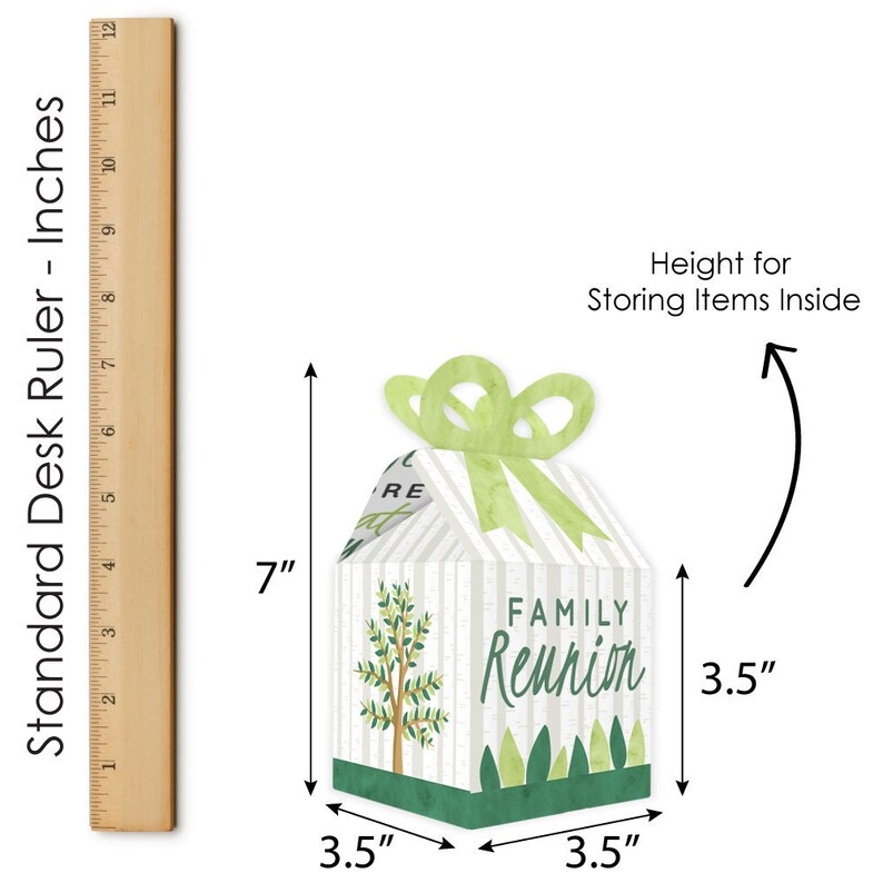 Family Tree Reunion Square Favor Gift Boxes Family | Etsy