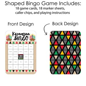 Happy Kwanzaa - Bingo Cards and Markers - African Heritage Holiday ...