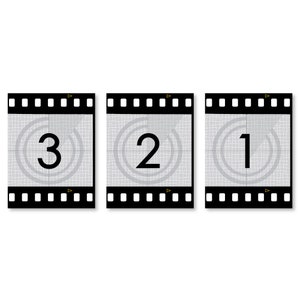 Movie - Hollywood Film Wall Art and Home Theater Room Decor - 7.5 X 10 ...