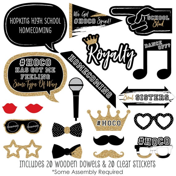 HOCO - Dance - Homecoming Photo Booth Props - High School Props ...