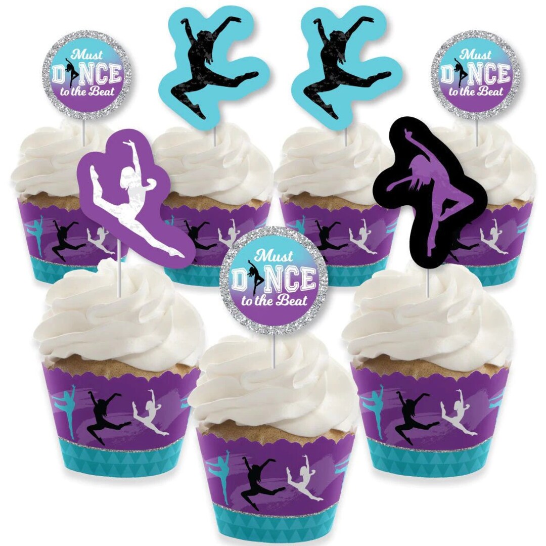 Must Dance to the Beat - Dance - Cupcake Decoration - Birthday Party or ...