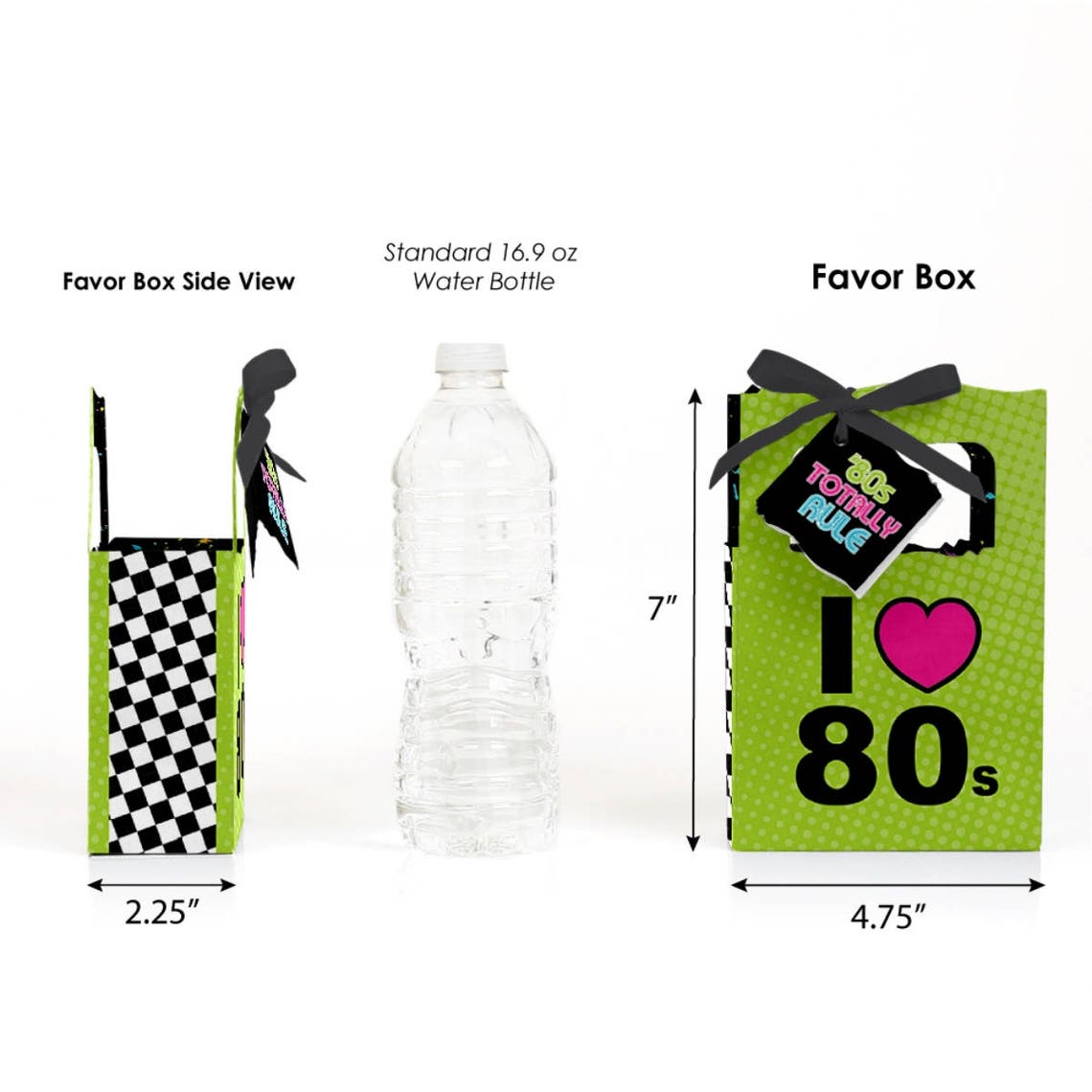 80's Retro Totally 1980's Party Favor Boxes Set of - Etsy