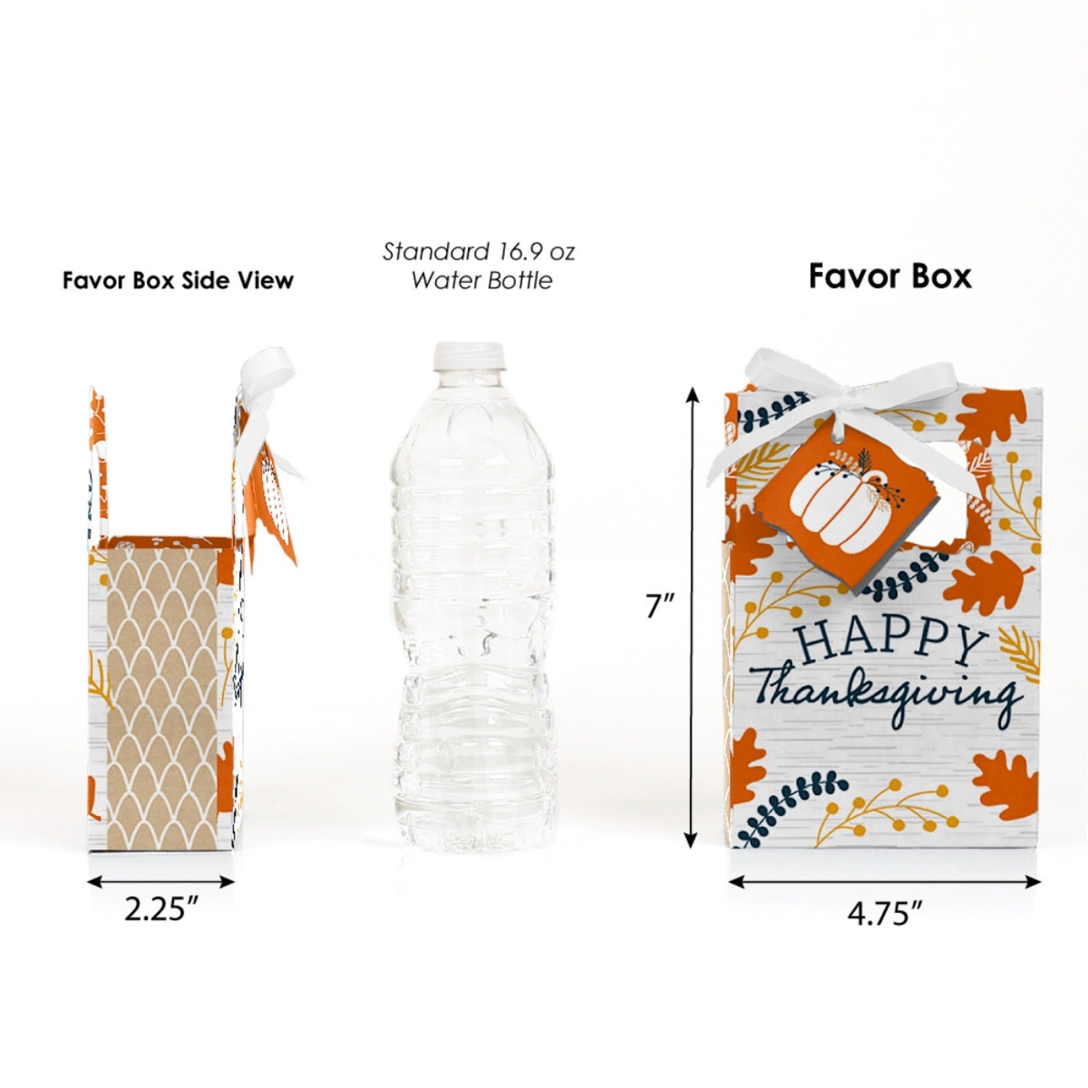 Happy Thanksgiving - Fall Harvest Party Favor Boxes - Set of 12 - Etsy
