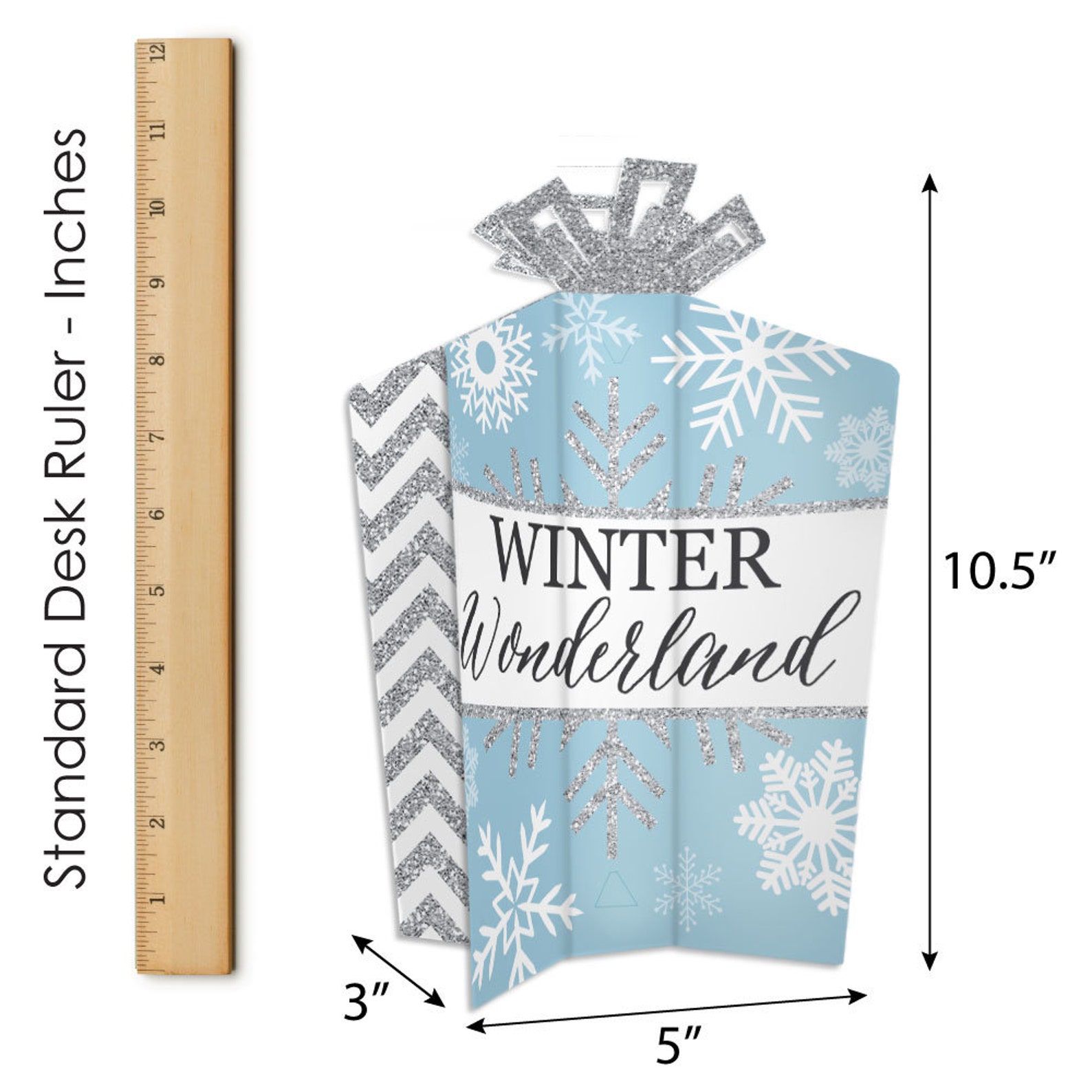 Winter Wonderland Table Decorations Snowflake Holiday - Etsy