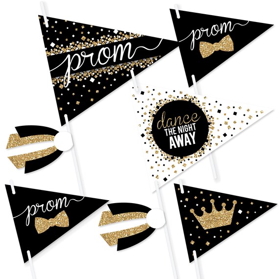 Prom - Triangle Prom Night Party Photo Props - Pennant Flag ...