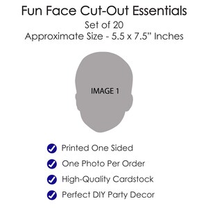 Fun Face Cutout Decorations - DIY Custom Photo Head Cut Out Essentials ...