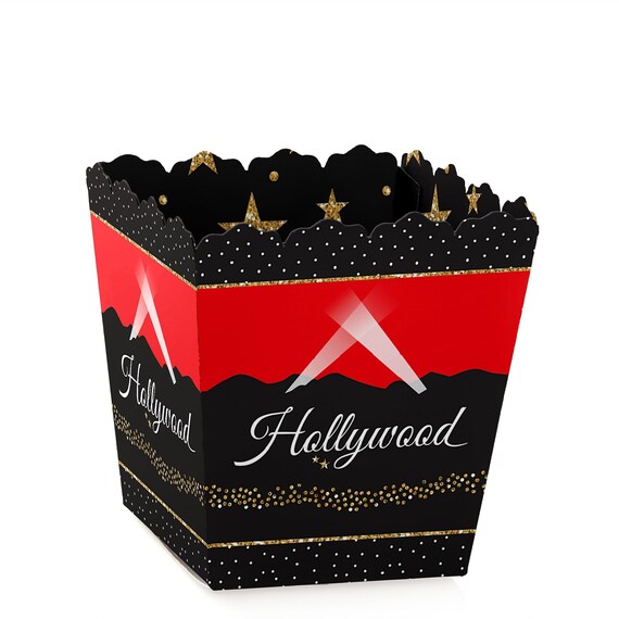 Red Carpet Hollywood - Party Mini Favor Boxes - Movie Night Party Treat ...