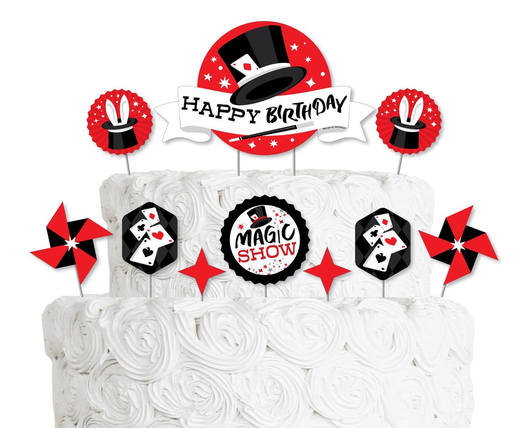 Ta-Da, Magic Show Kit de décoration de gâteau de fête danniversaire ...