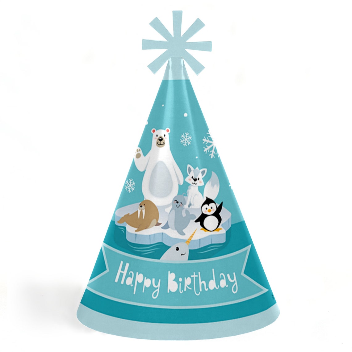 Arctic Polar Animals Cone Happy Birthday Party Hats for Kids - Etsy