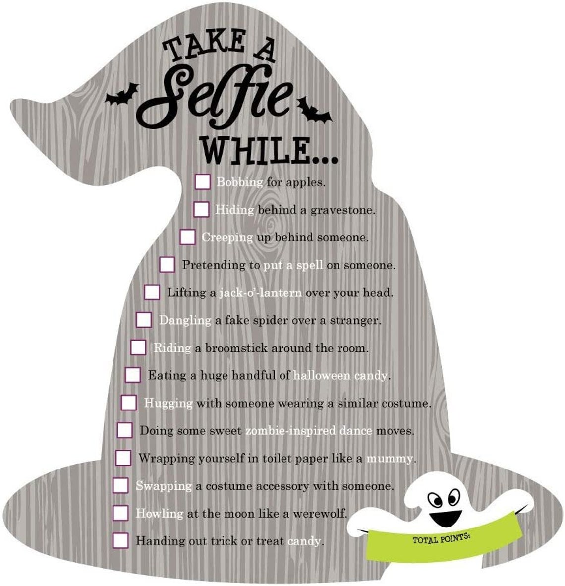 Happy Halloween Selfie Scavenger Hunt Witch Party Game | Etsy