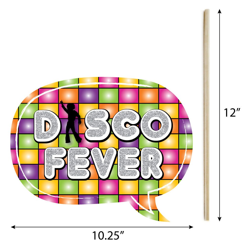 70's Disco Photo Booth Props - 70's Disco With Mustache, Hat, Bow Tie ...