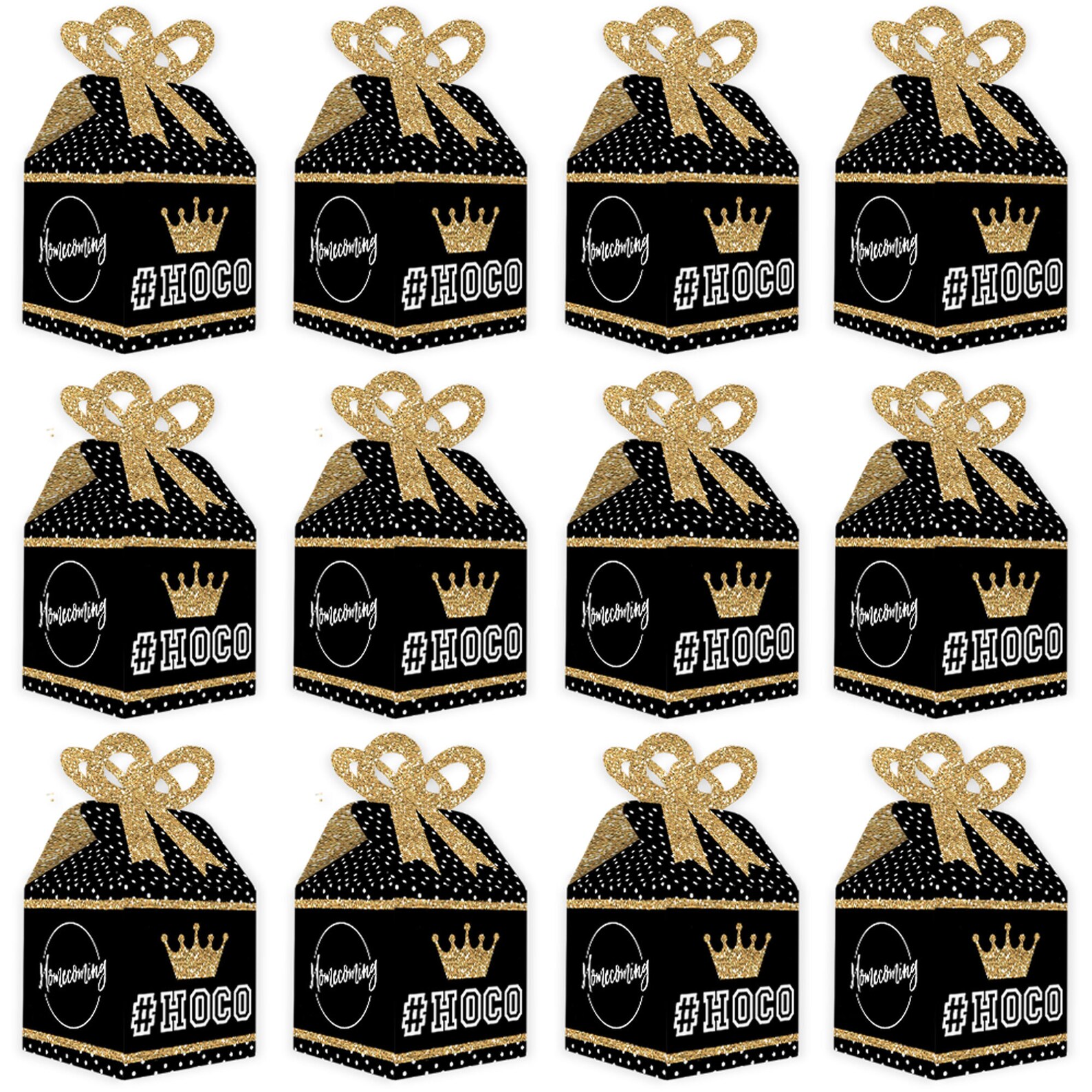 HOCO Dance Square Favor Gift Boxes Homecoming Bow Boxes - Etsy