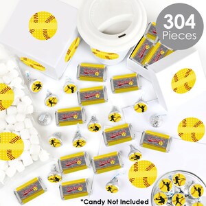 Grand Slam - Fastpitch Softball - Mini Candy Bar Wrappers, Round Candy ...