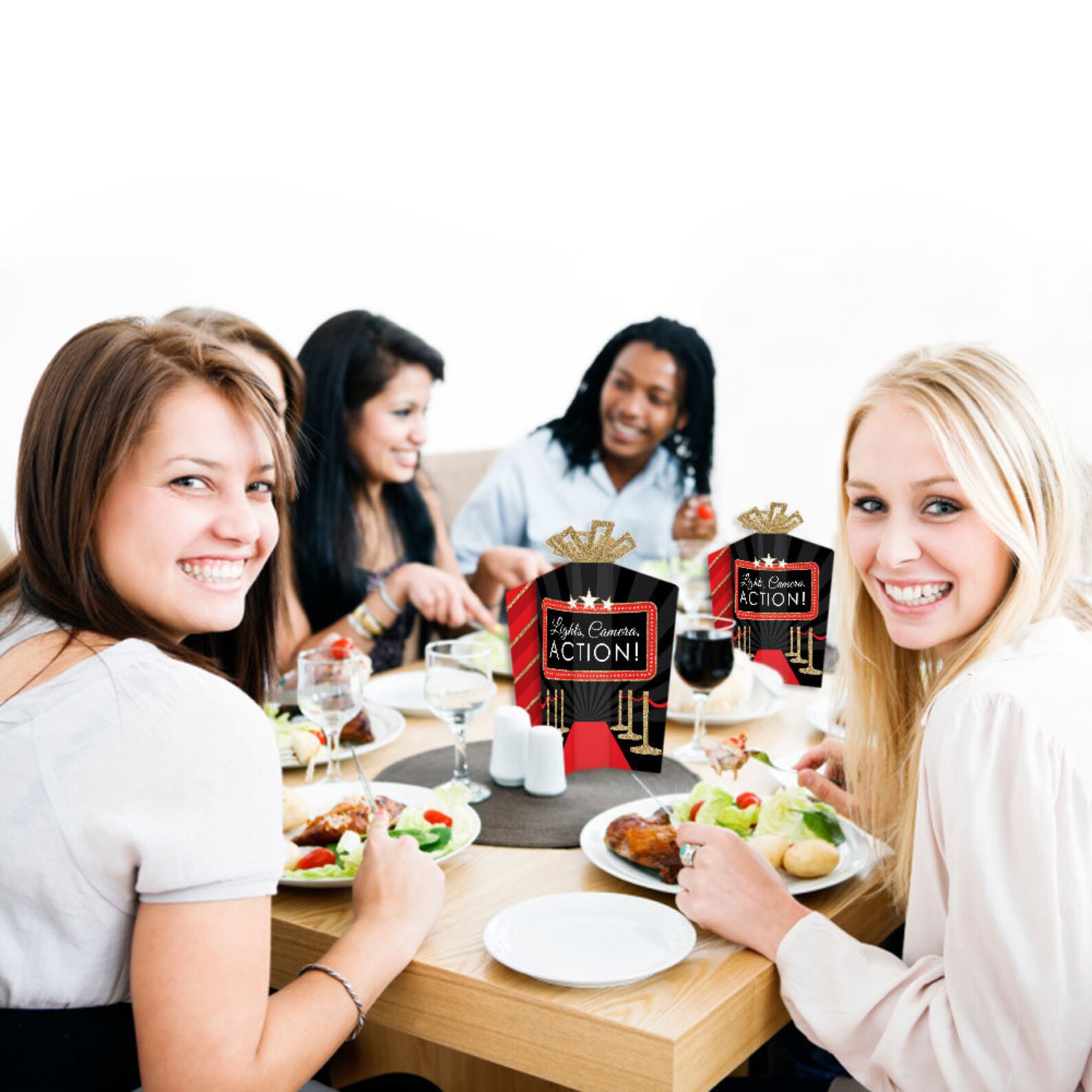 Red Carpet Hollywood Table Decorations Movie Night Party | Etsy