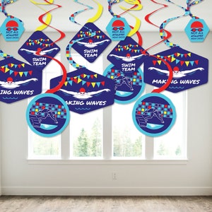 Making Waves - Swim Team - Swimming Party or Birthday Party Hanging ...