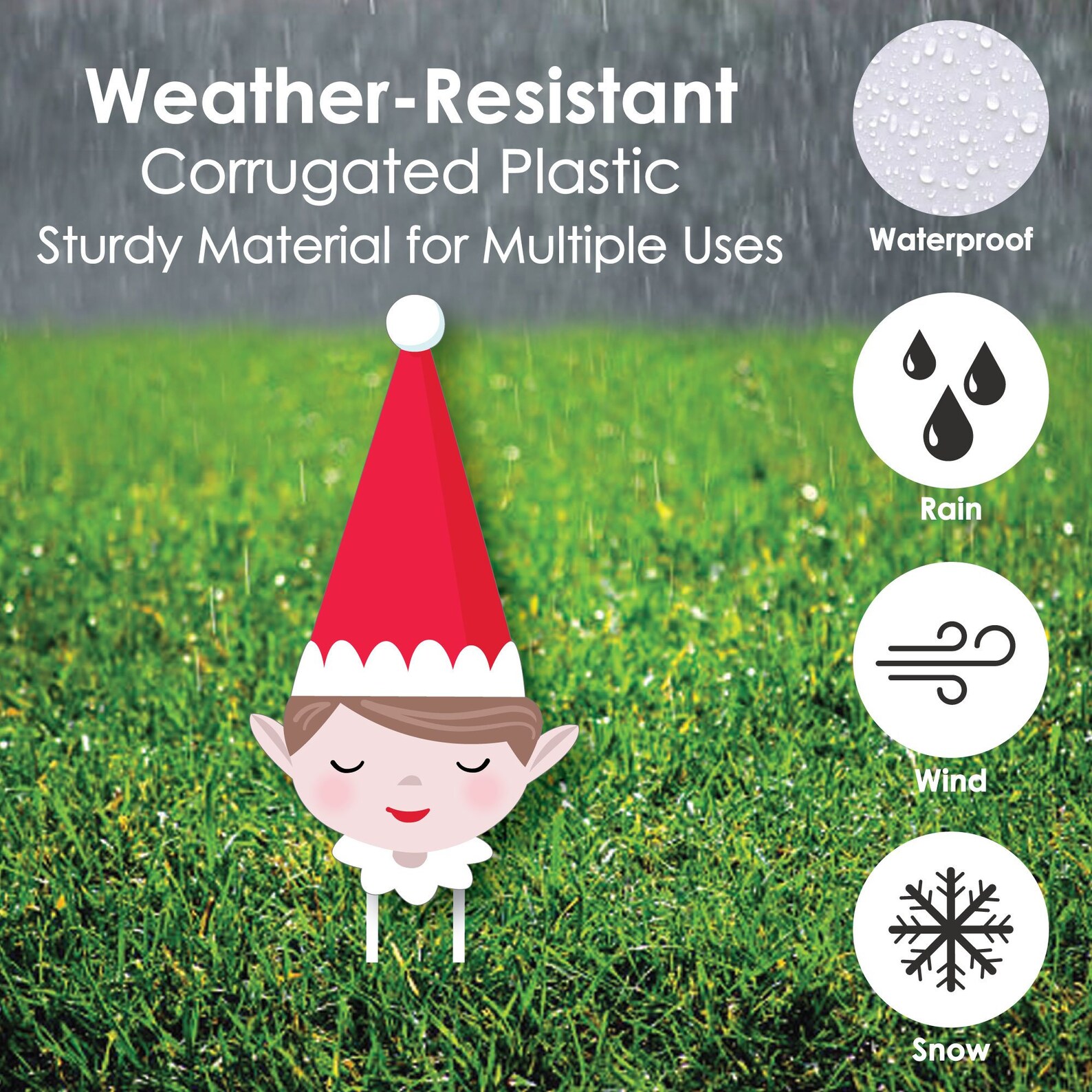 Elf Squad Lawn Decorations Outdoor Kids Elf Christmas and - Etsy