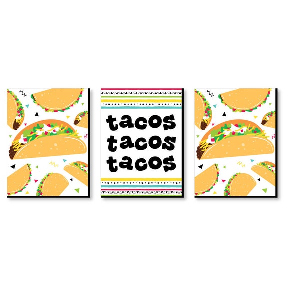 Taco ‘Bout Fun - Kitchen Wall Art and Mexican Restaurant Decor - 7.5 x ...