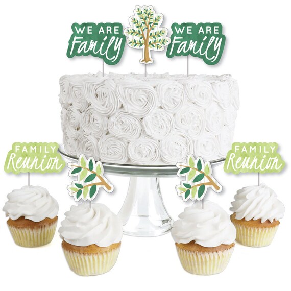Family Tree Reunion Dessert Cupcake Toppers Family | Etsy