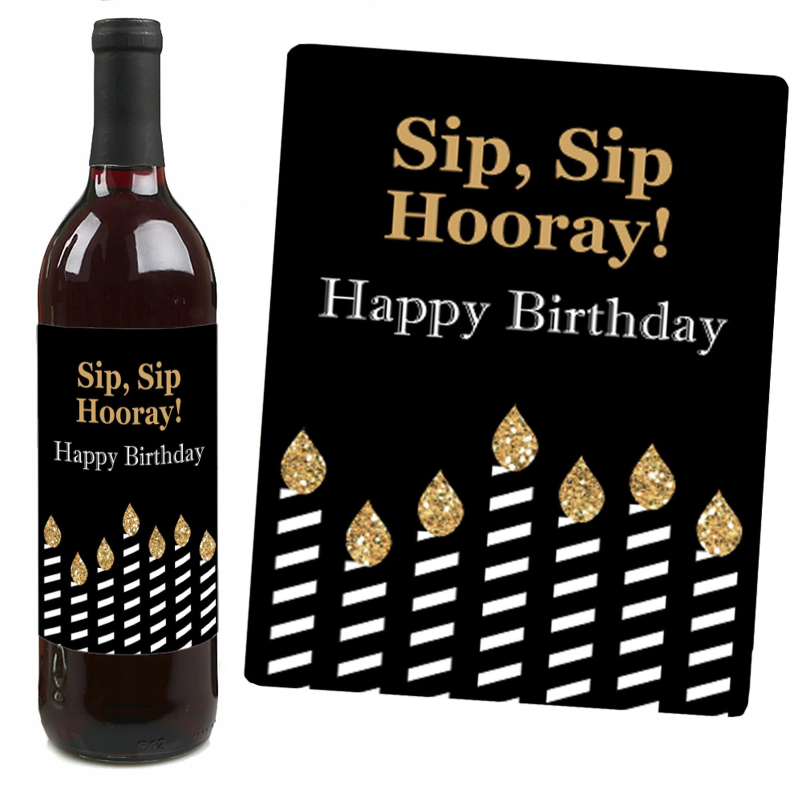 Adult Happy Birthday - Gold - Birthday Party Gift for Women and Men ...