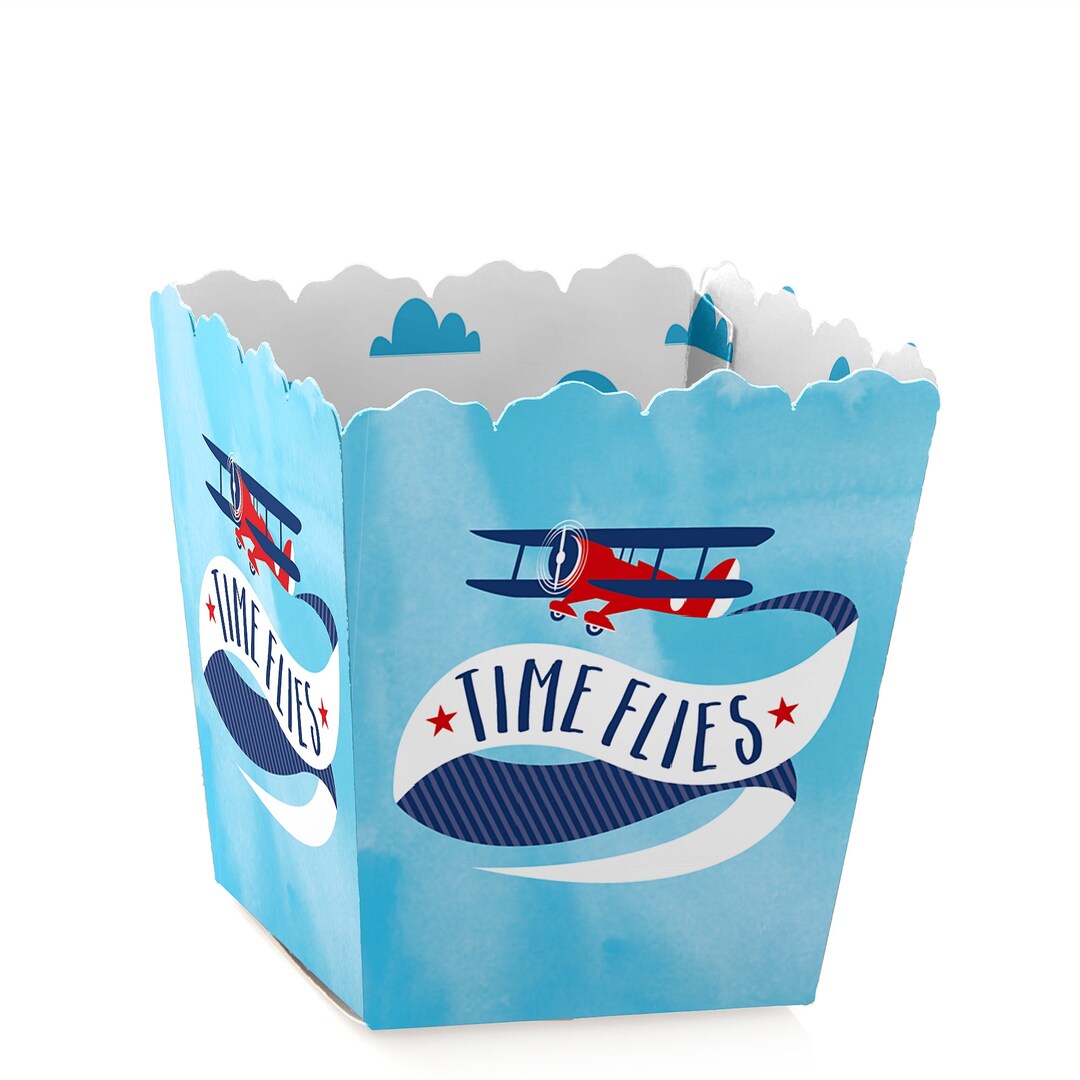Taking Flight - Airplane - Party Mini Favor Boxes - Vintage Plane Baby ...