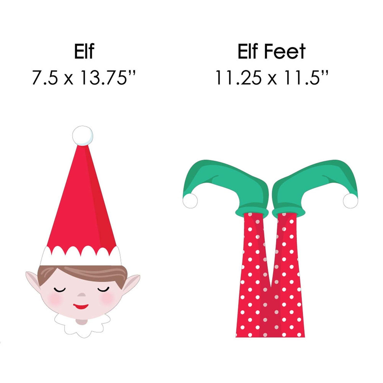 Elf Squad Lawn Decorations Outdoor Kids Elf Christmas and - Etsy