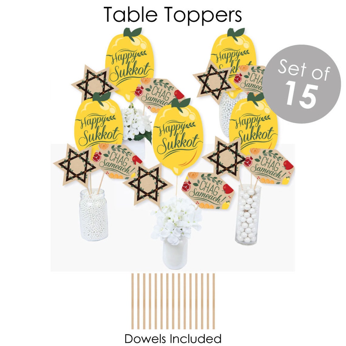 Sukkot Sukkah Jewish Holiday Supplies Banner Decoration - Etsy