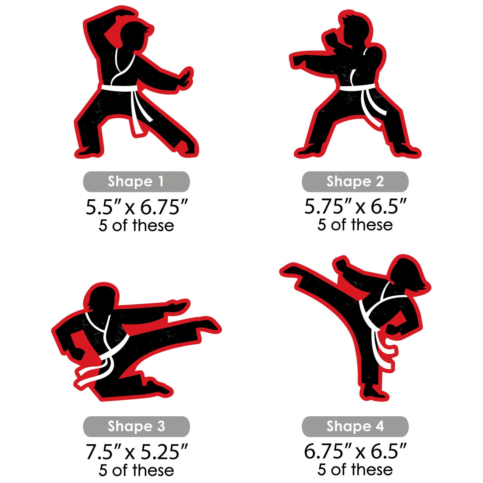 Karate Master - Decorations DIY Martial Arts Birthday Party Essentials ...