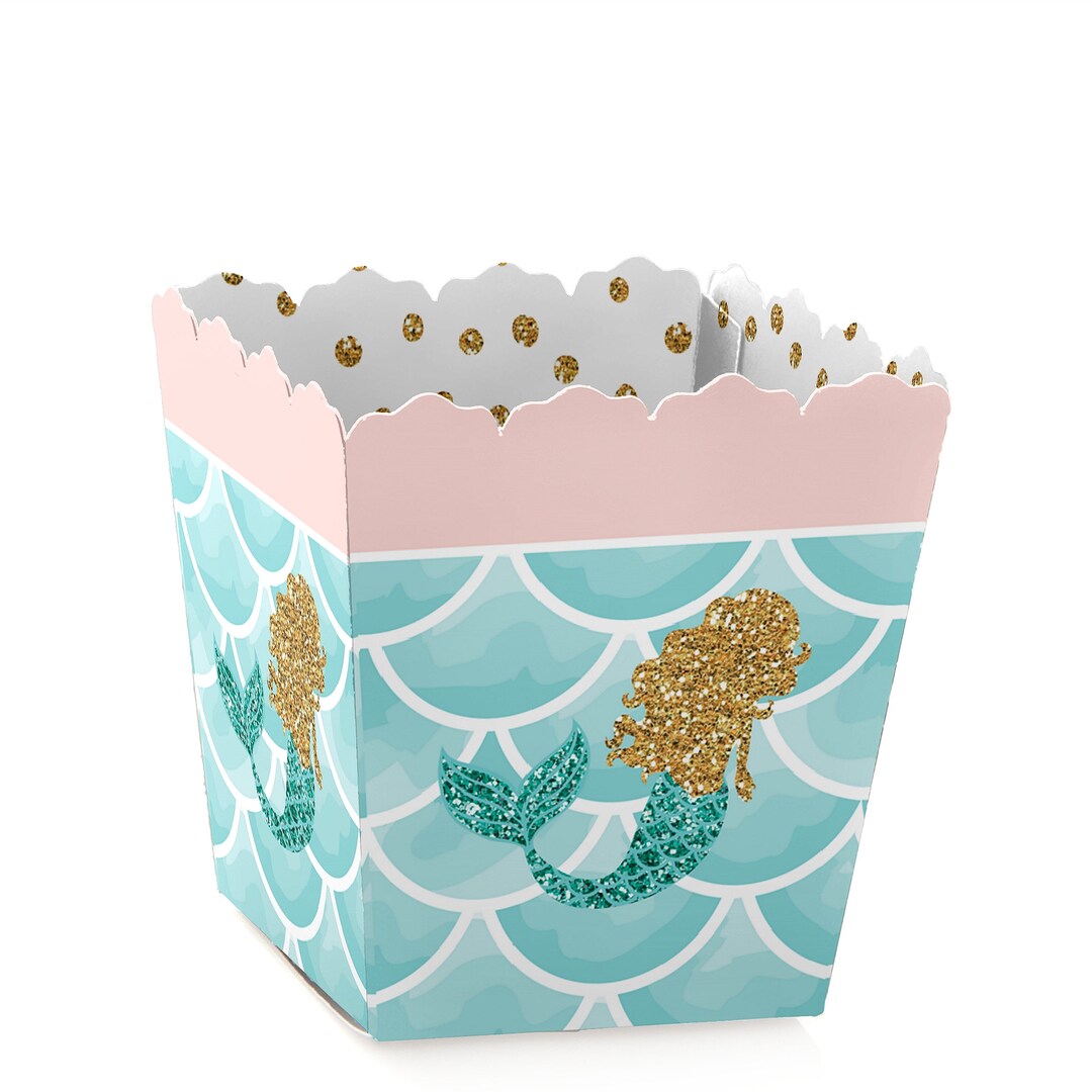 Let's Be Mermaids - Party Mini Favor Boxes - Baby Shower or Birthday ...