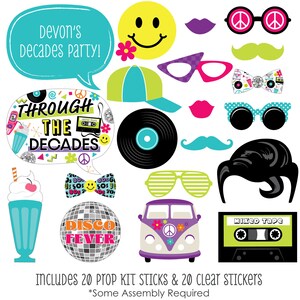 Through the Decades - Personalized 50s, 60s, 70s, 80s, and 90s Party ...