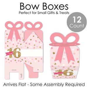 Sweet 16 - Square Favor Gift Boxes - 16th Birthday Party Bow Boxes ...