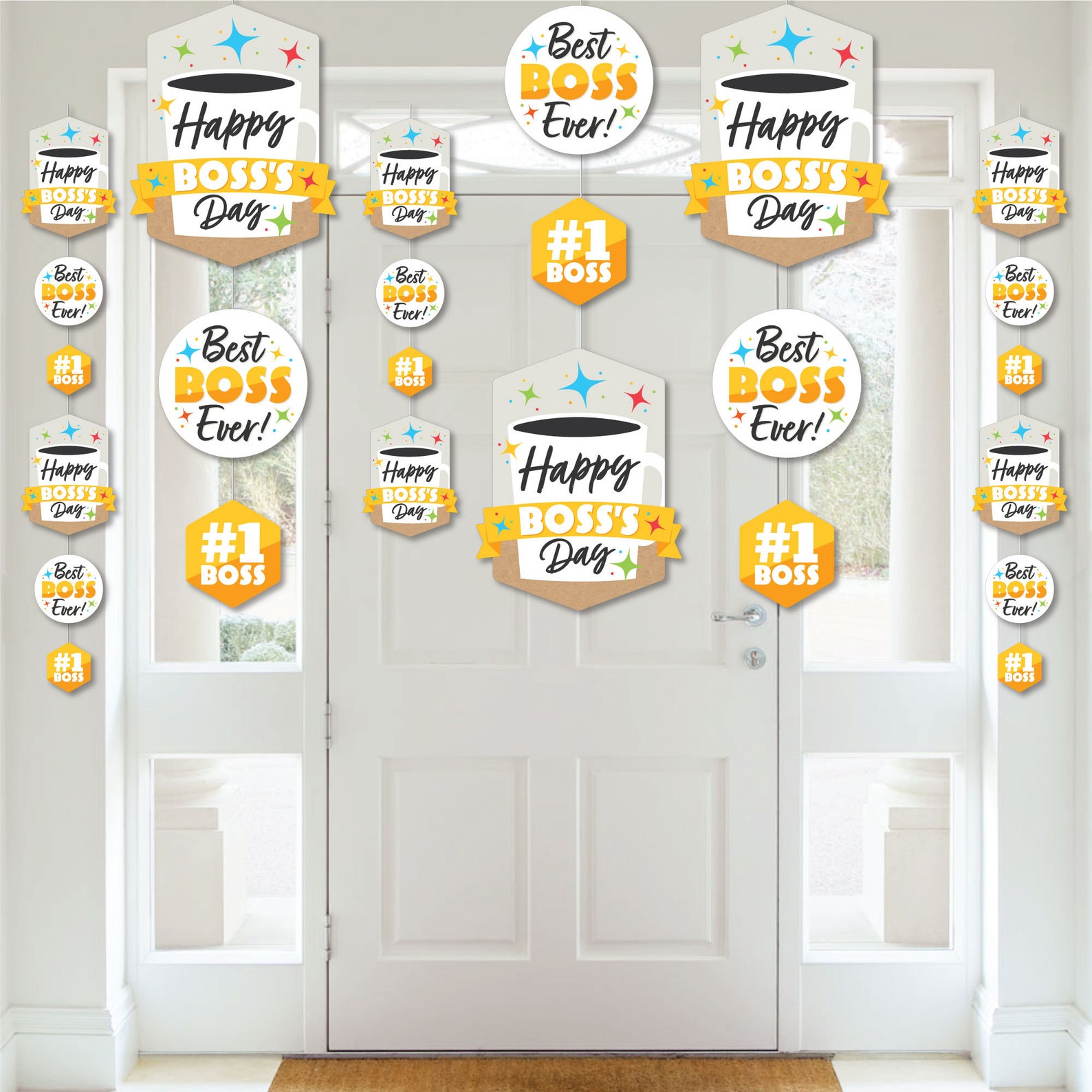 Happy Bosss Day Best Boss Ever DIY Dangler Backdrop - Etsy