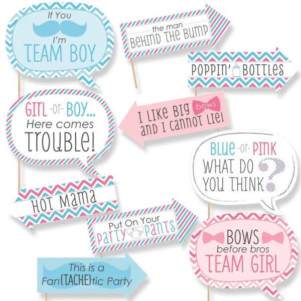 Photo Booth Gender Reveal - Etsy
