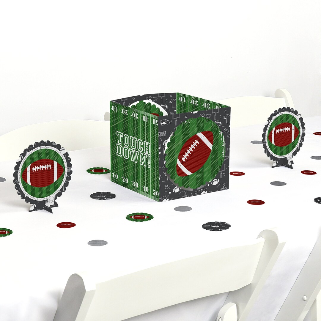 Football Centerpiece & Table Decoration Kit - Football Party Supplies ...