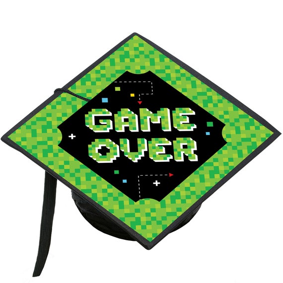 Game Over Video Game Graduation Cap Decorations Kit Grad - Etsy