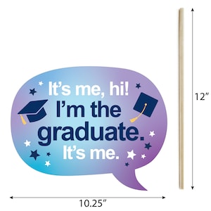 Funny in My Grad Era - Graduation Party Photo Booth Props Kit - 10 ...