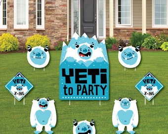 Yeti Party Decorations | Etsy