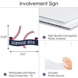 Baseball School Spirit Personalized Senior Night or Graduation Party ...