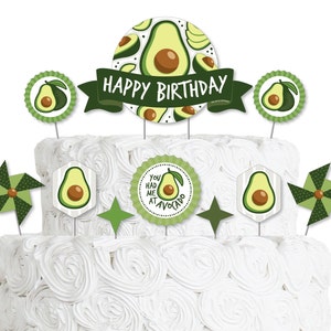 Hello Avocado - Fiesta Birthday Party Cake Decorating Kit - Happy ...