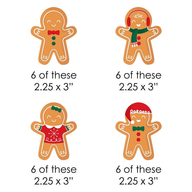 Gingerbread Christmas DIY Shaped Gingerbread Man Holiday | Etsy