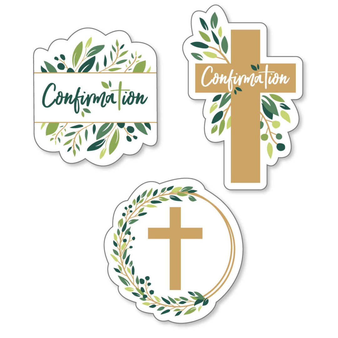 Confirmation Elegant Cross - DIY Shaped Religious Party Cut-outs - 24 ...