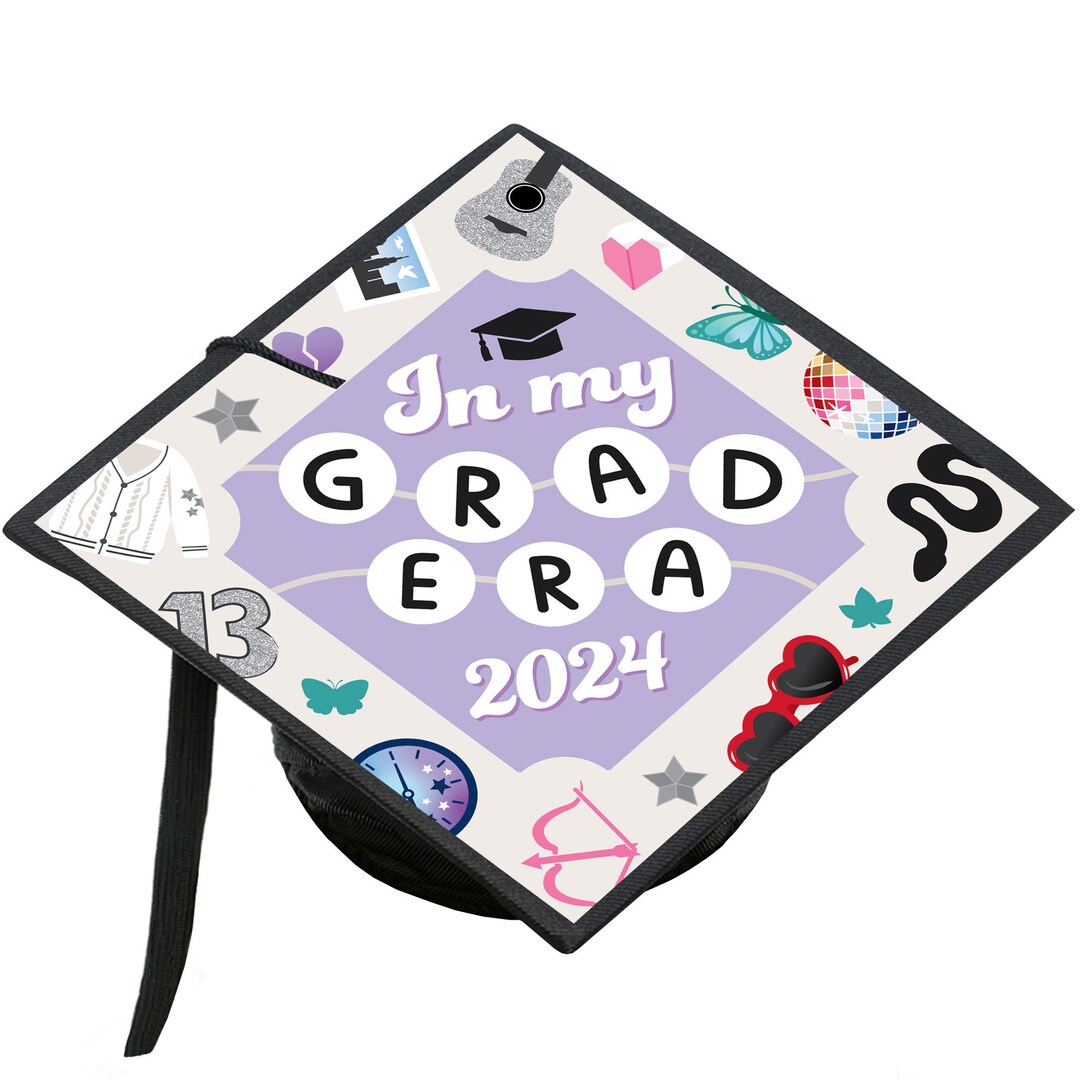 In My Grad Era Graduation Cap Decorations Kit Grad Cap Cover - Etsy