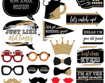 Class Reunion Photo Booth Props - Etsy