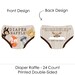 Woodland Creatures - Diaper Shaped Raffle Ticket Inserts - Baby Shower ...