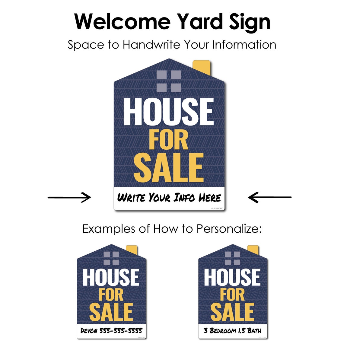 House for Sale Sign - Welcome Yard Sign - Etsy