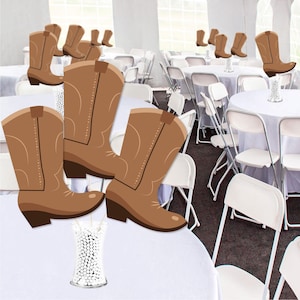 Western Hoedown - Cowboy Boot Decorations DIY Wild West Cowboy Large ...