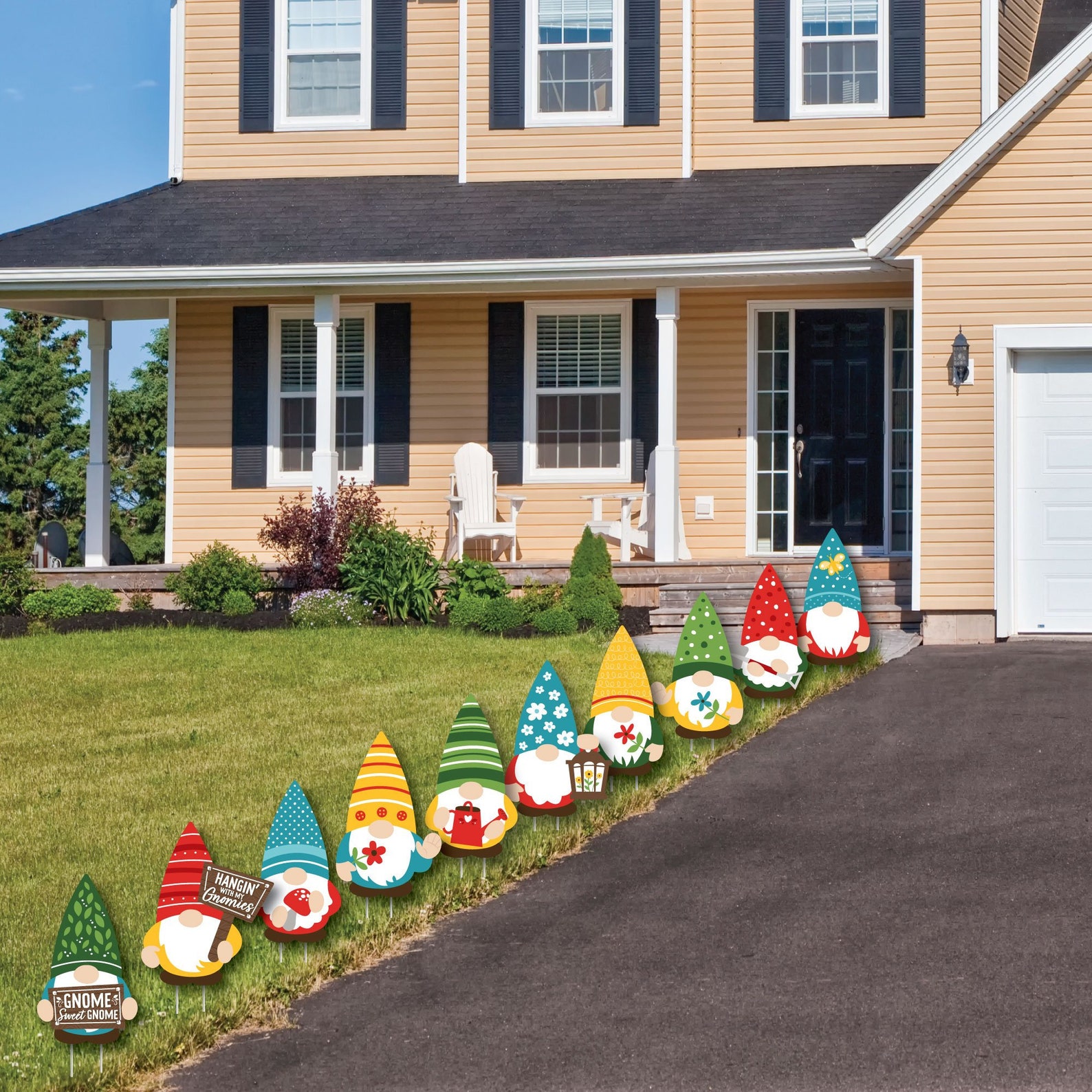 Garden Gnomes - Lawn Decorations - Outdoor Forest Gnome Party Yard ...